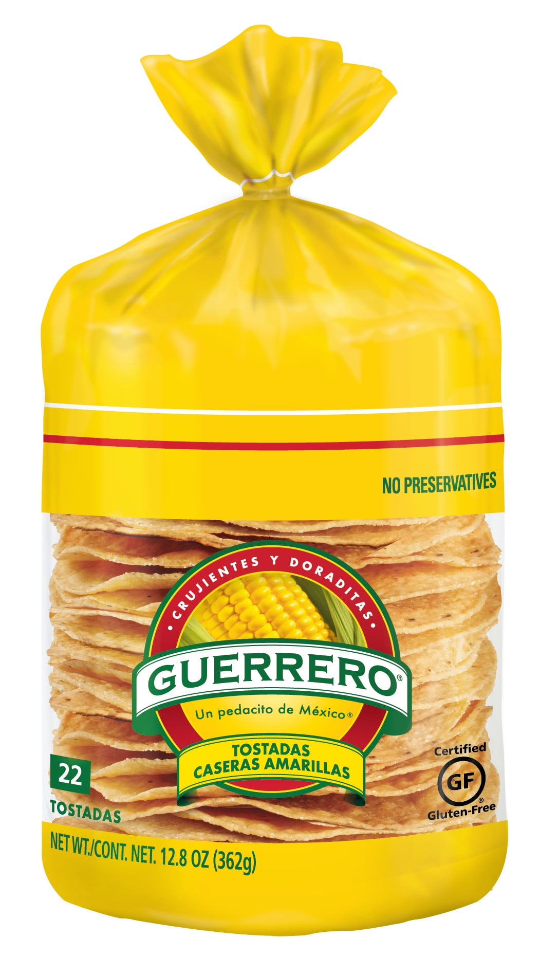 Guerrero Gluten-Free Yellow Tostadas Caseras Amarillas, 22 Count ...