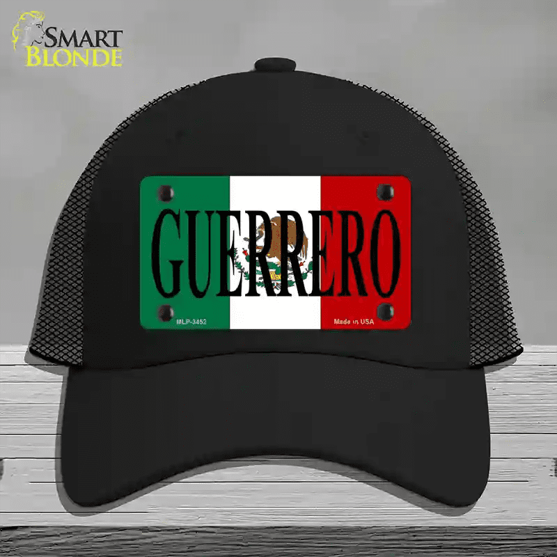 Guerrero Mexico Flag Novelty License Plate Hat Mesh Black - Walmart.com