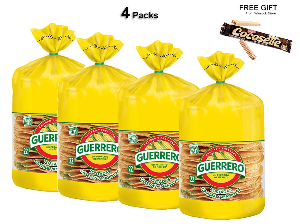 Guerrero Yellow Tostadas, 12.8 oz, 22 Count (4 Packs) Free Gift from ...