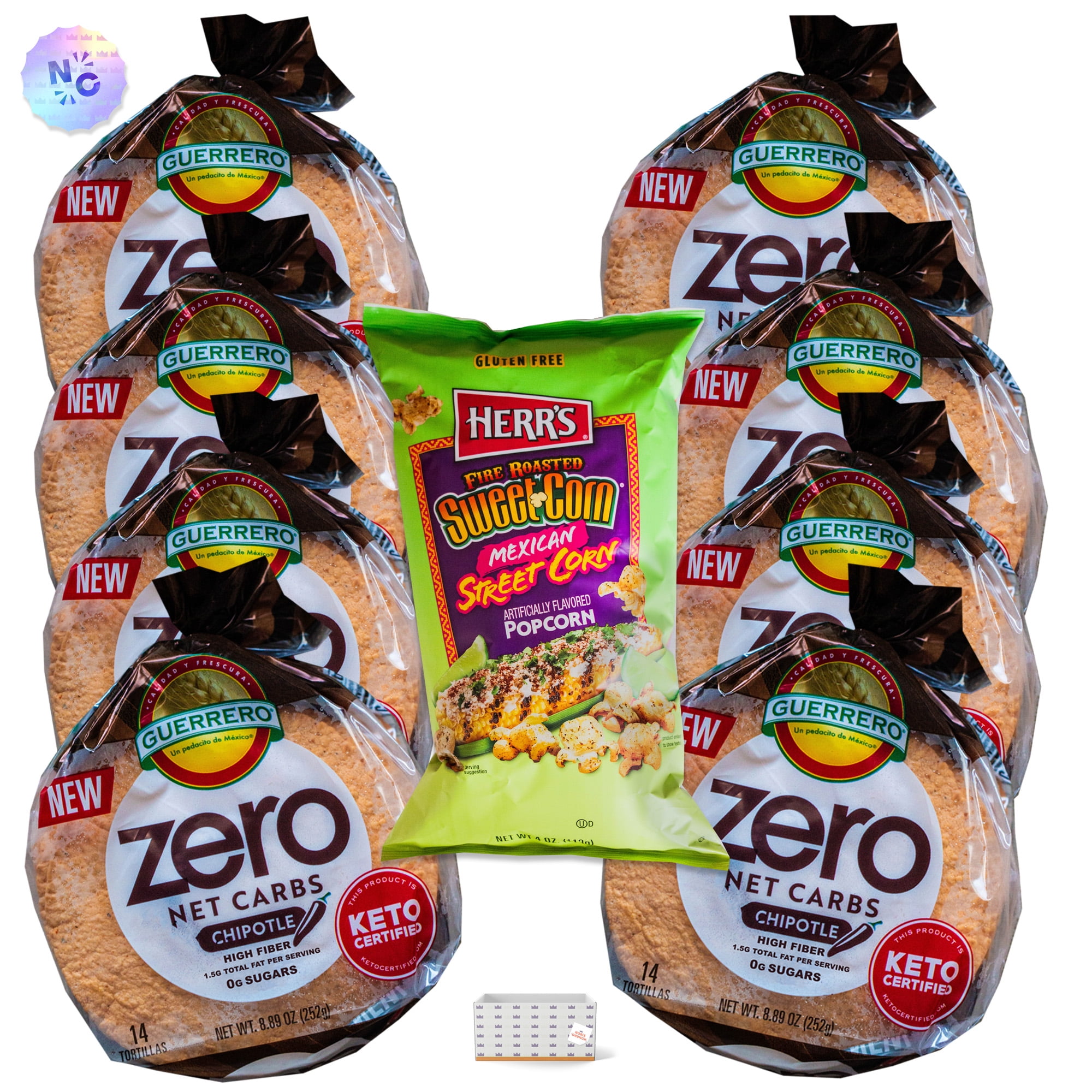 Guerrero Zero Chipotle Tortillas (8, 14ct packs – 112 Tortillas) - Fire ...