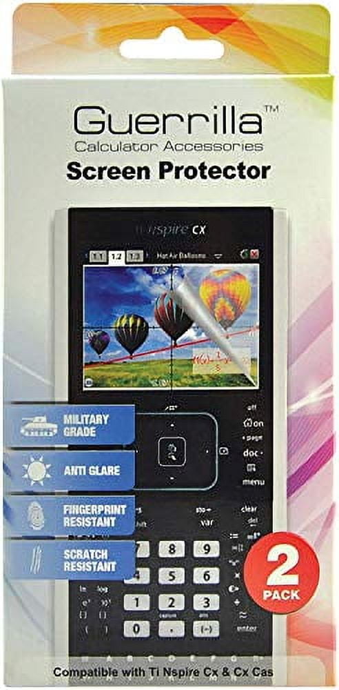 Guerrilla Military Grade Screen Protector 2-Pack For TI Nspire CX CX ...