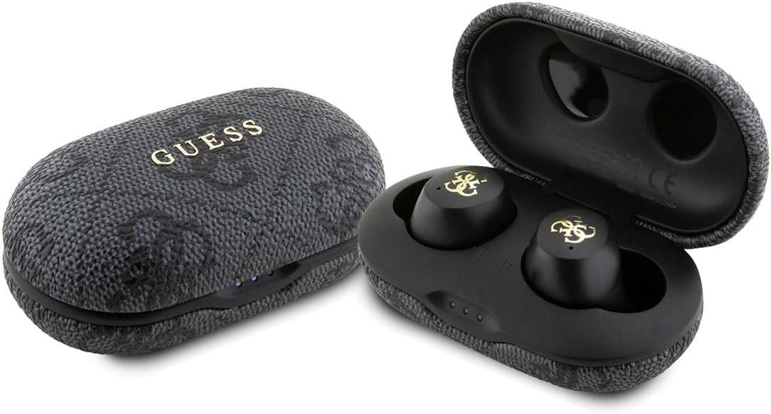 Guess 4G Metal Logo True Wireless Earbuds with Charging Case Black ...