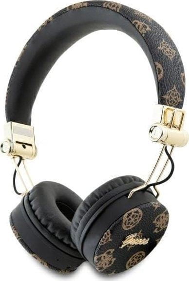 Guess 4G Peony Script Round Shape ENC Bluetooth On Ear Headphones Black ...