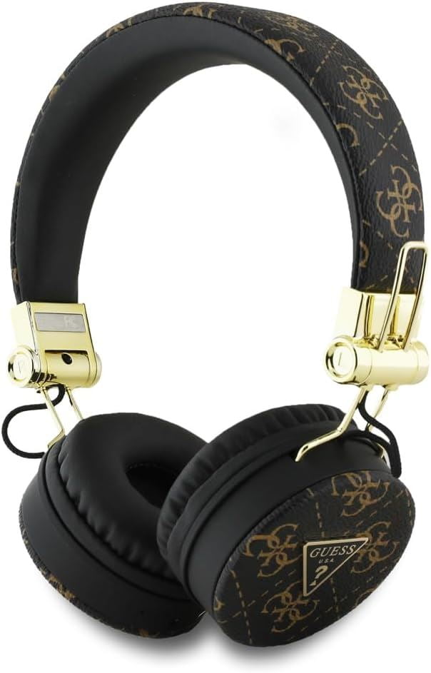 Guess 4G Triangle Round Shape ENC Bluetooth On Ear Headphones Black ...