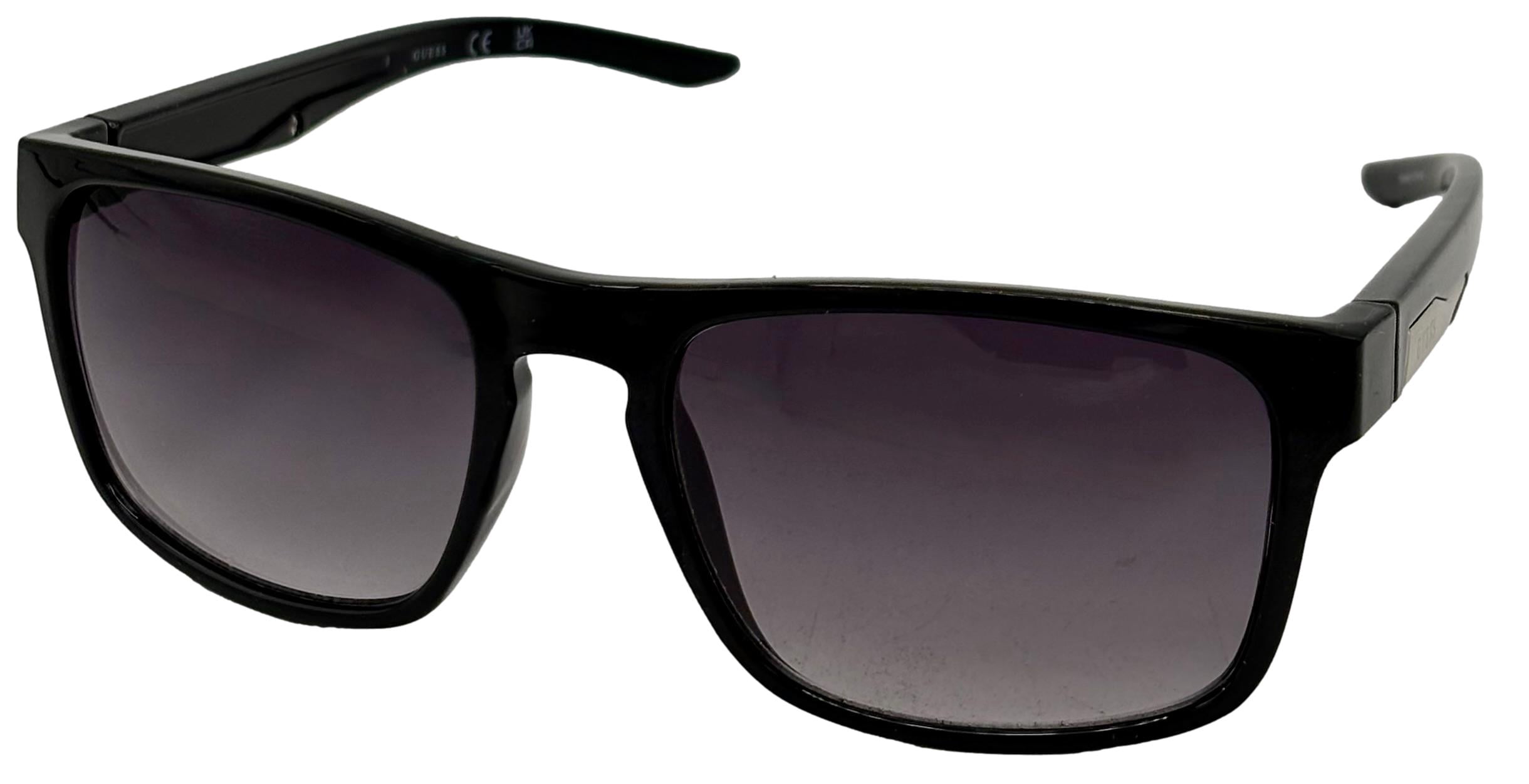 Guess Resin Sunglasses, Black - Walmart.com