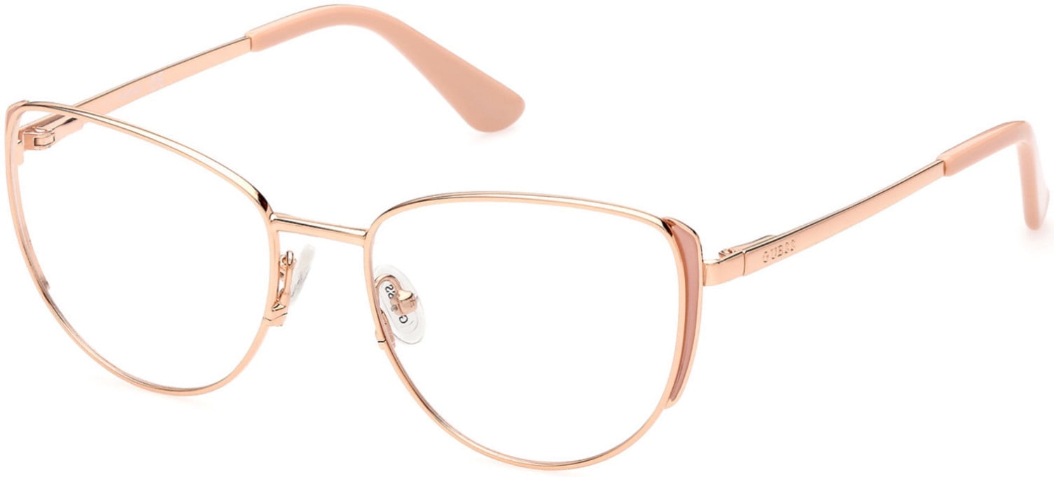 Guess GU2904 074 Women's Pink/Other Cat Eye Metal Frame Eyeglasses ...