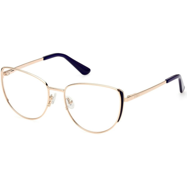 Guess GU2904 092 Women's Blue/Other Cat Eye Metal Frame Eyeglasses ...
