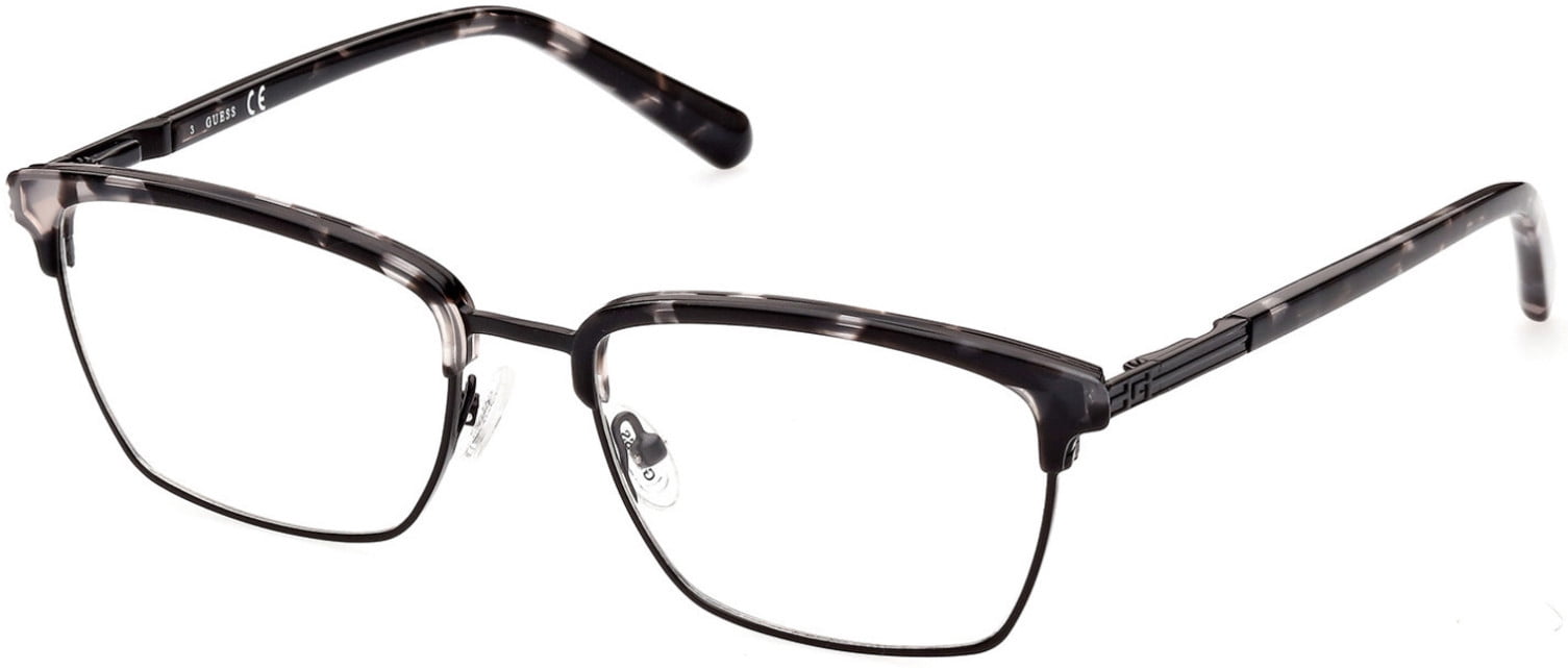 Guess GU50062 020 Men's Grey/Other Rectangular Frame Eyeglasses ...