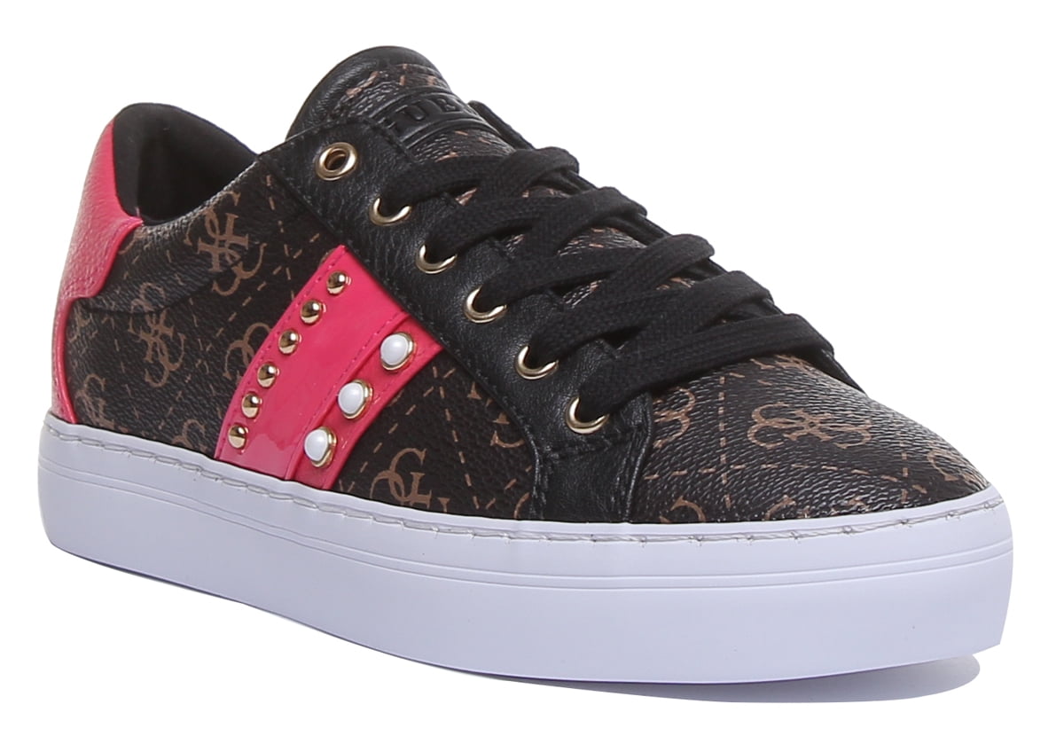 Guess Grasey5 Active Women's Platform Lace Up Sneakers In Brown Size 6. ...