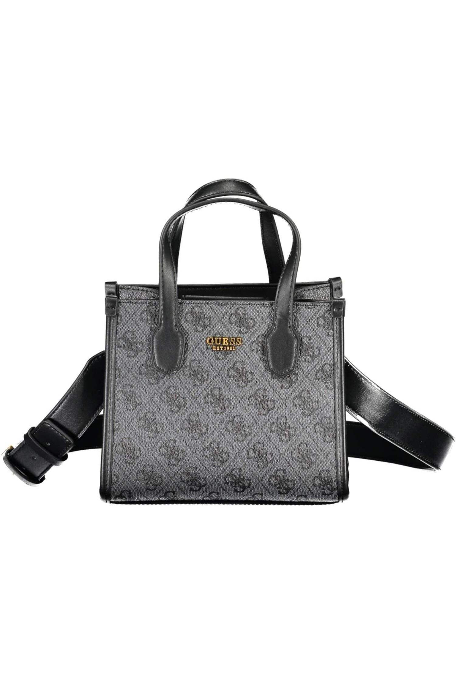 Guess Jeans Black Polyurethane Handbag - Walmart.com