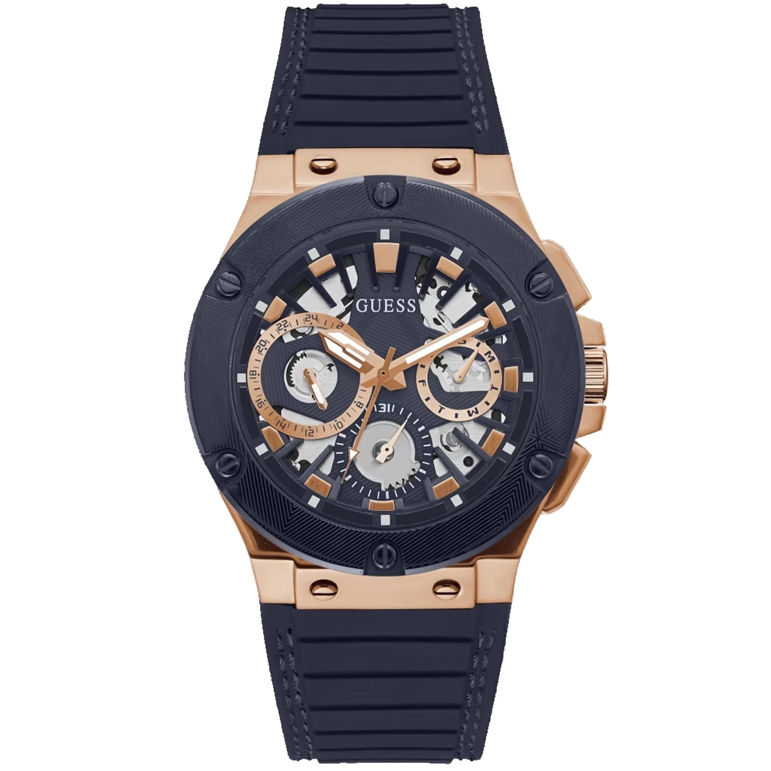 Guess Men's Circuit Blue Dial Watch - GW0487G4 - Walmart.com