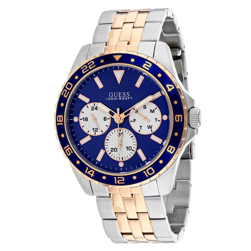 Guess Men's Odyssey Blue Dial Watch - W1107G3 - Walmart.com