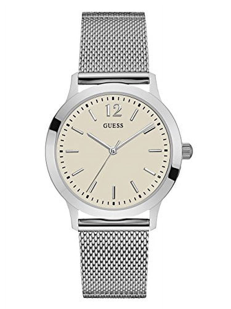 Guess Men's Silver-Tone Mesh Watch - Walmart.com