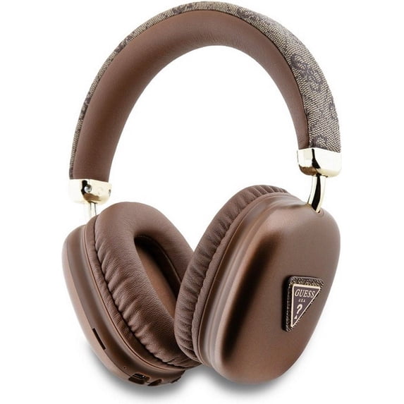 Guess PU Leather 4G Triangle Logo Wireless Headphones Brown ...
