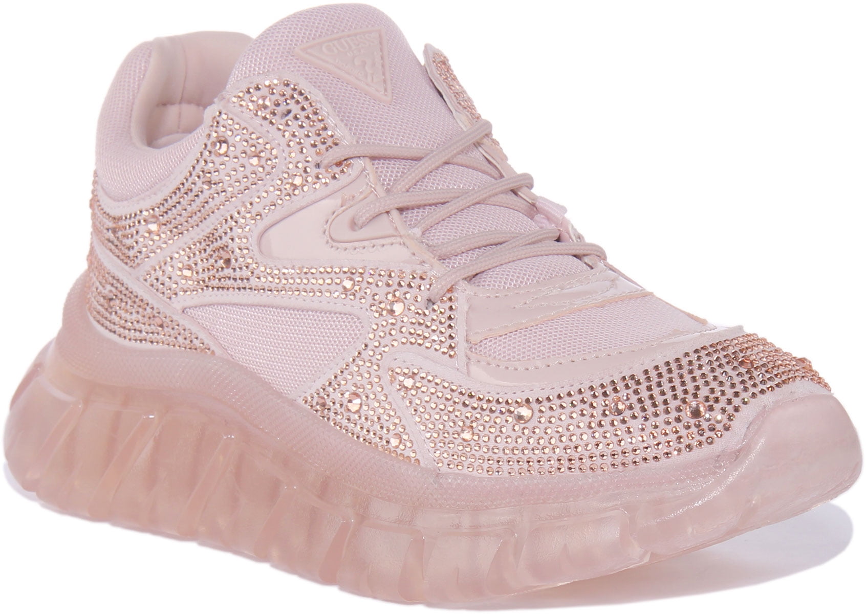 Guess Rhinestone Clarisse Men's Lace Up Synthetic Running Inspired ...