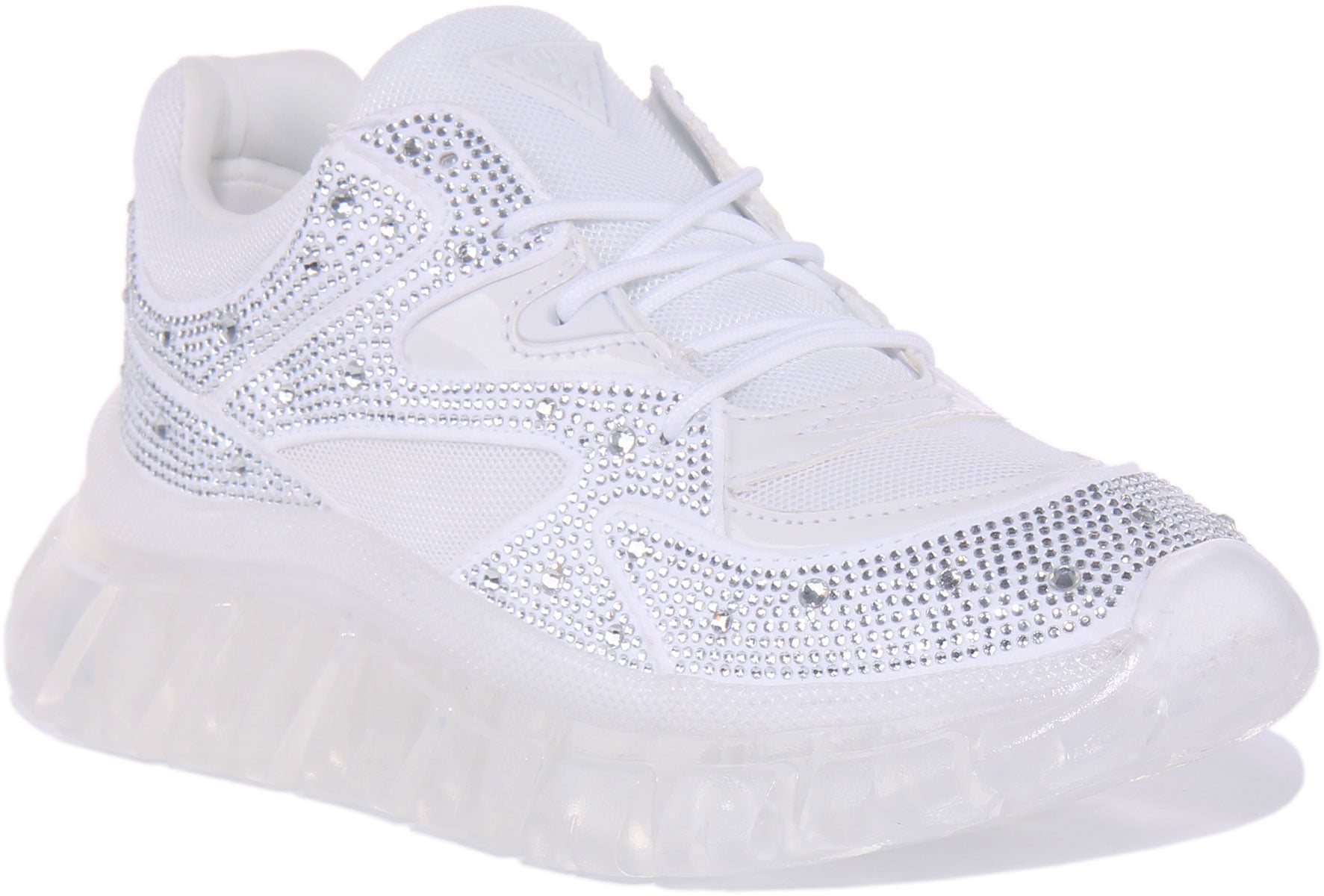 Guess Rhinestone Clarisse Men's Lace Up Synthetic Running Inspired ...