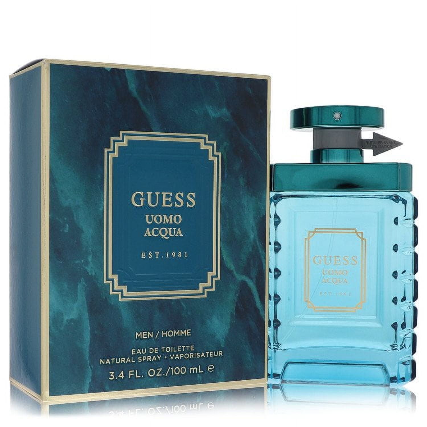 Guess Uomo Acqua by Guess Eau De Toilette Spray 3.4 oz for Men ...