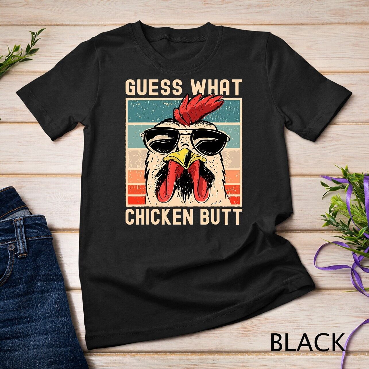 Guess What? Chicken Tail Funny Meme Shirt - Walmart.com
