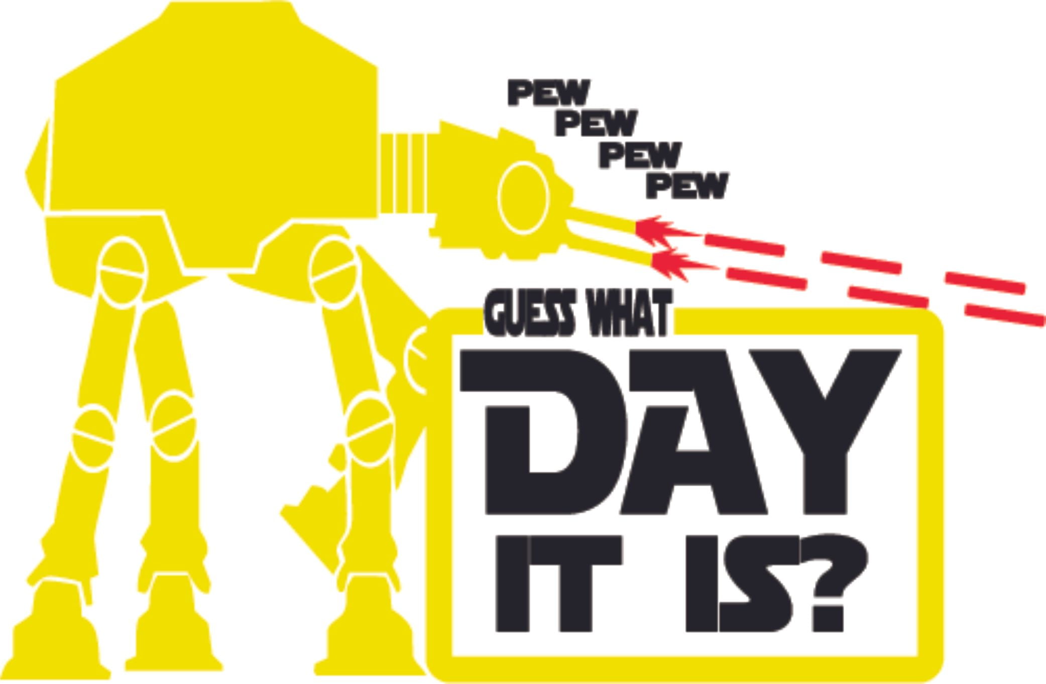 Guess What Day It Is Logo Cartoon Character Customized Wall Decal ...