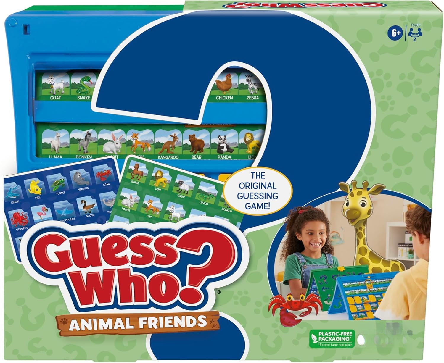 Guess Who? Animal Friends Game | 2 Double-Sided Animal Sheets | 2 ...