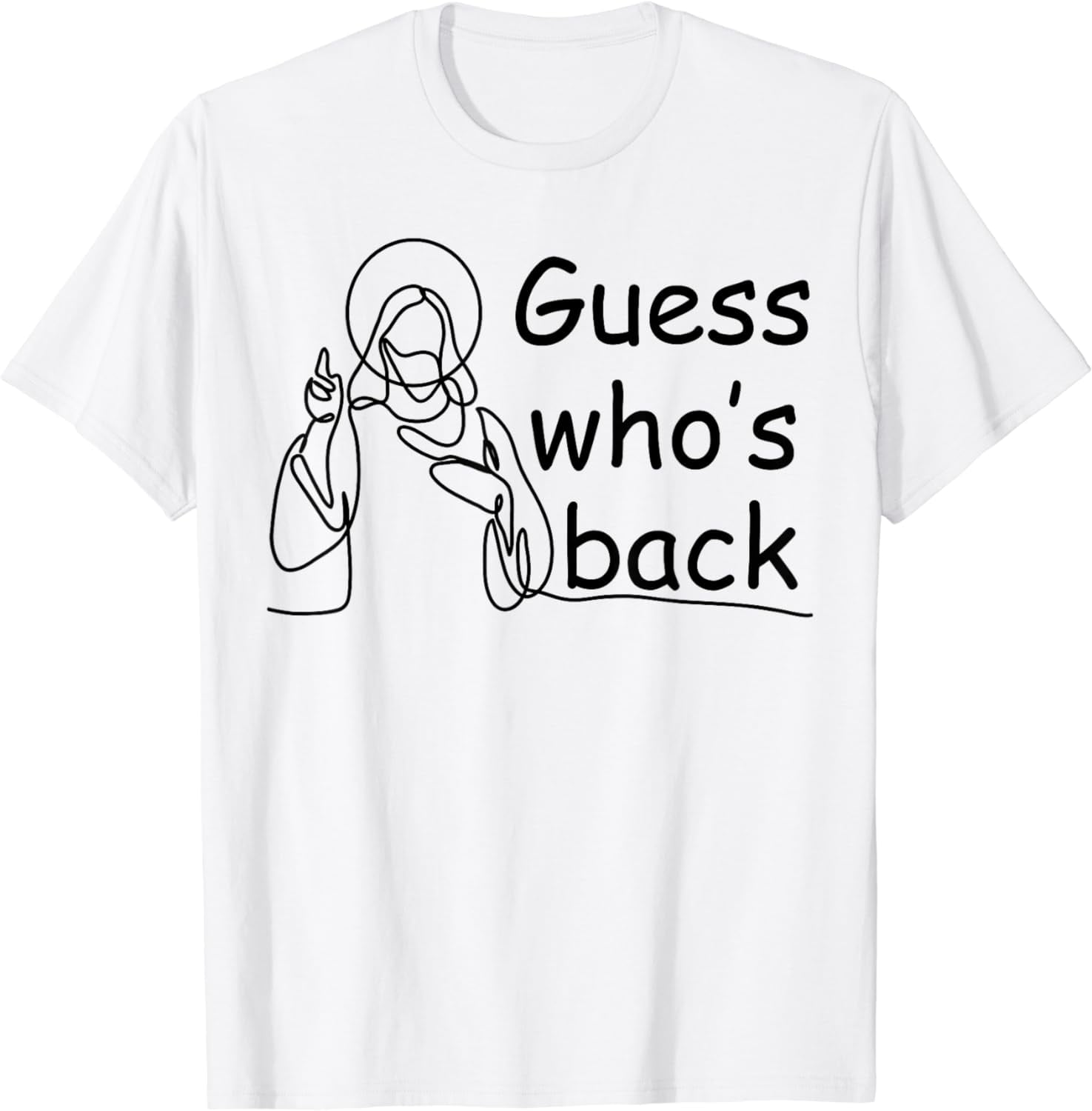 Guess Who's Back Easter Day Jesus Christian Good Friday Men T-Shirt ...