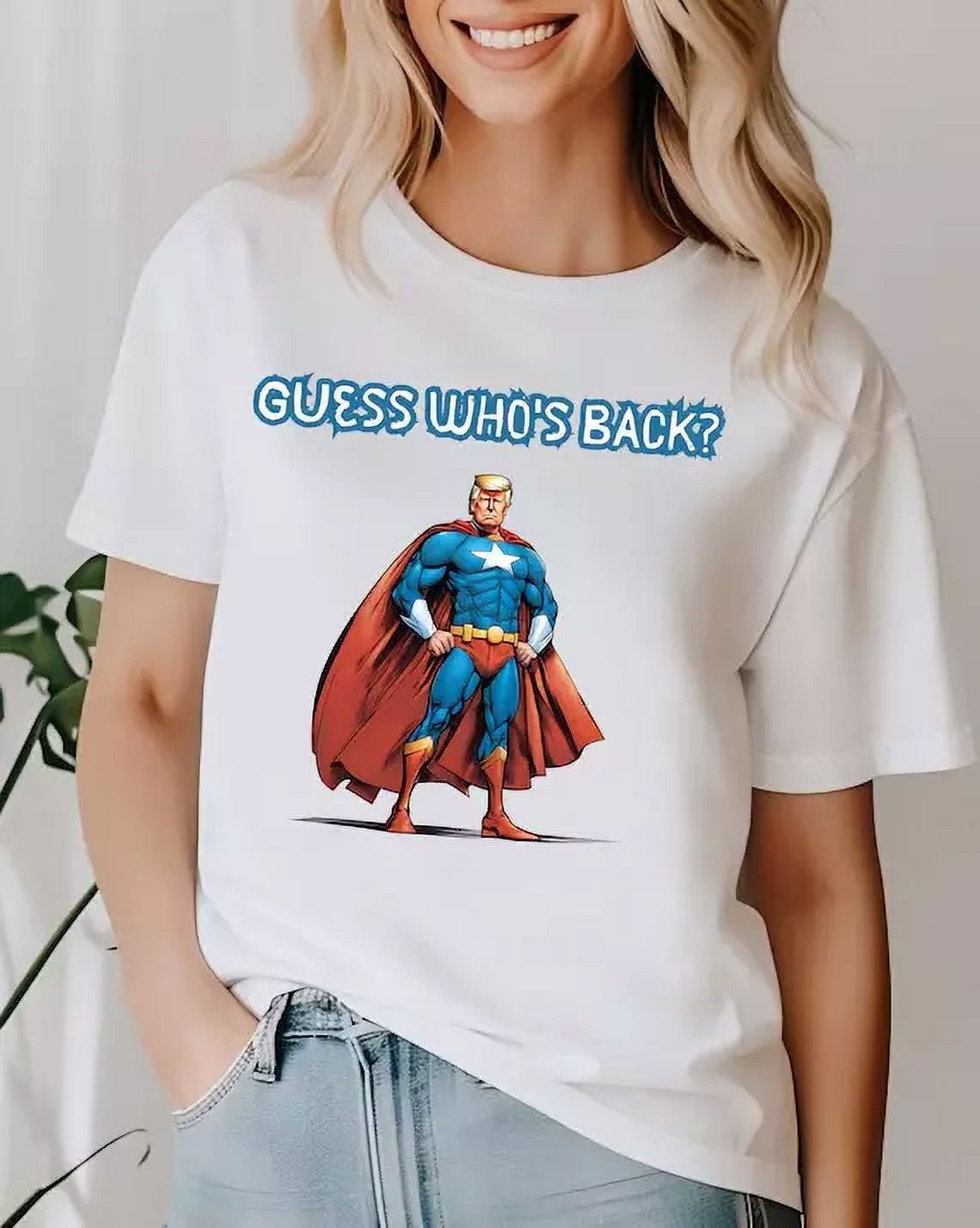 Guess Who's Back T-shirt, Trump Win 2024 Shirt, Trump Superhero L85759 ...