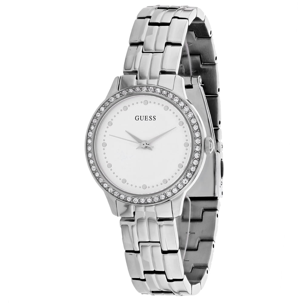 Guess Women's Chelsea White Watch - W1209L1 - Walmart.com