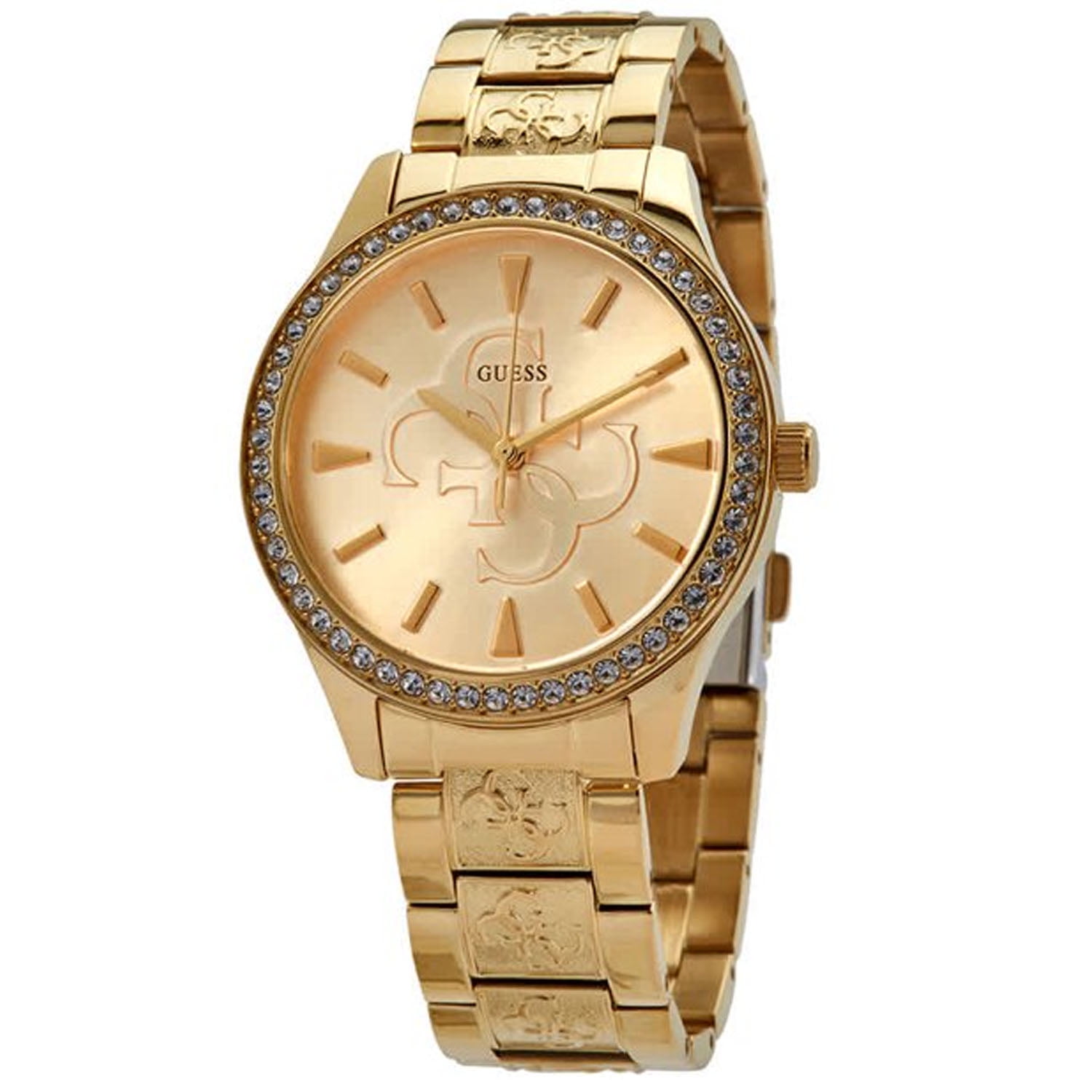 Guess Women's Classic Gold Dial Watch - W1280L2 - Walmart.com