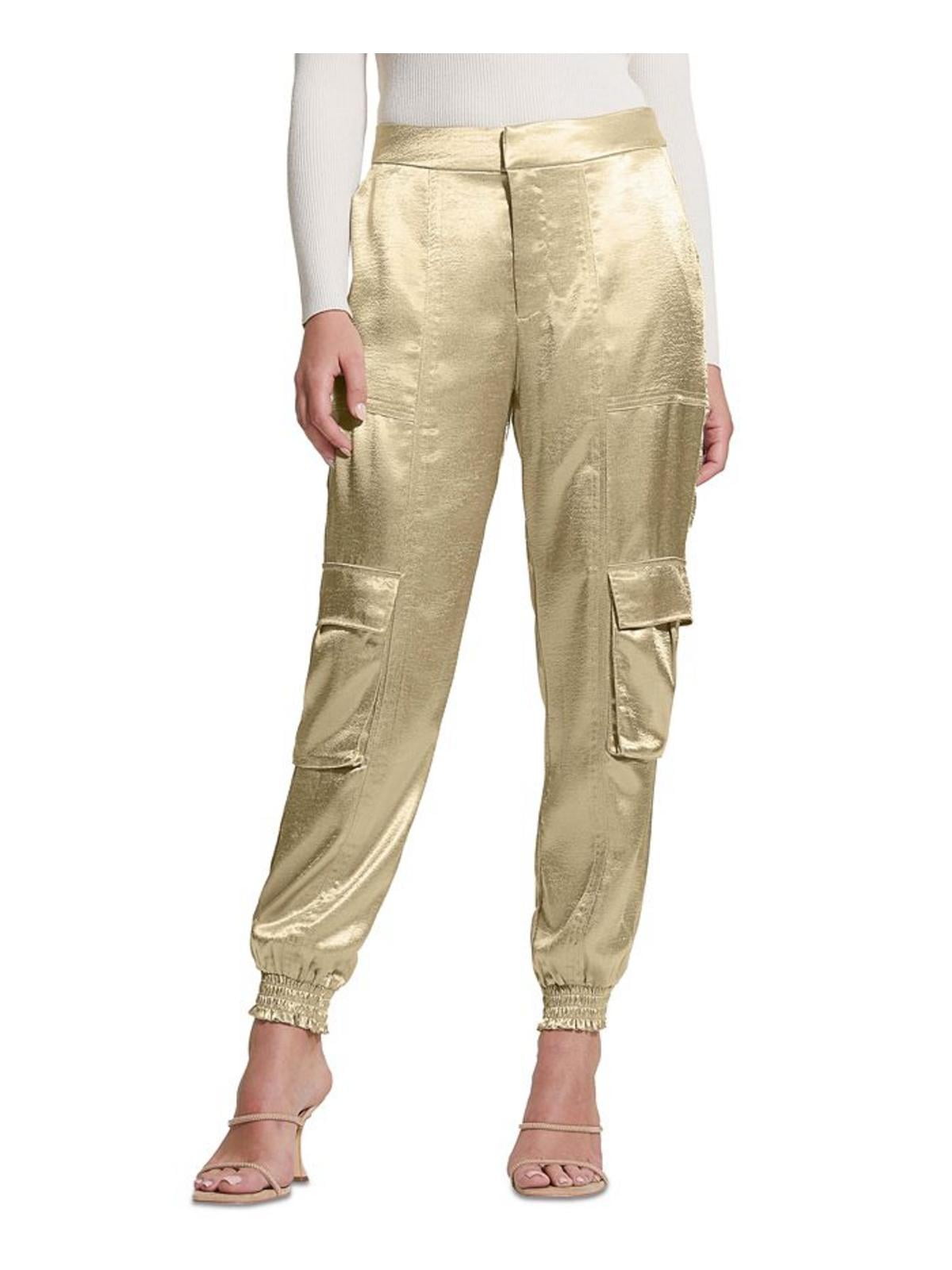 Guess Womens Cargo Shiny Satin Cargo Pants - Walmart.com