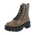 Guess Womens Fearne 2 Platform Lug Sole Combat & Lace-up Boots ...