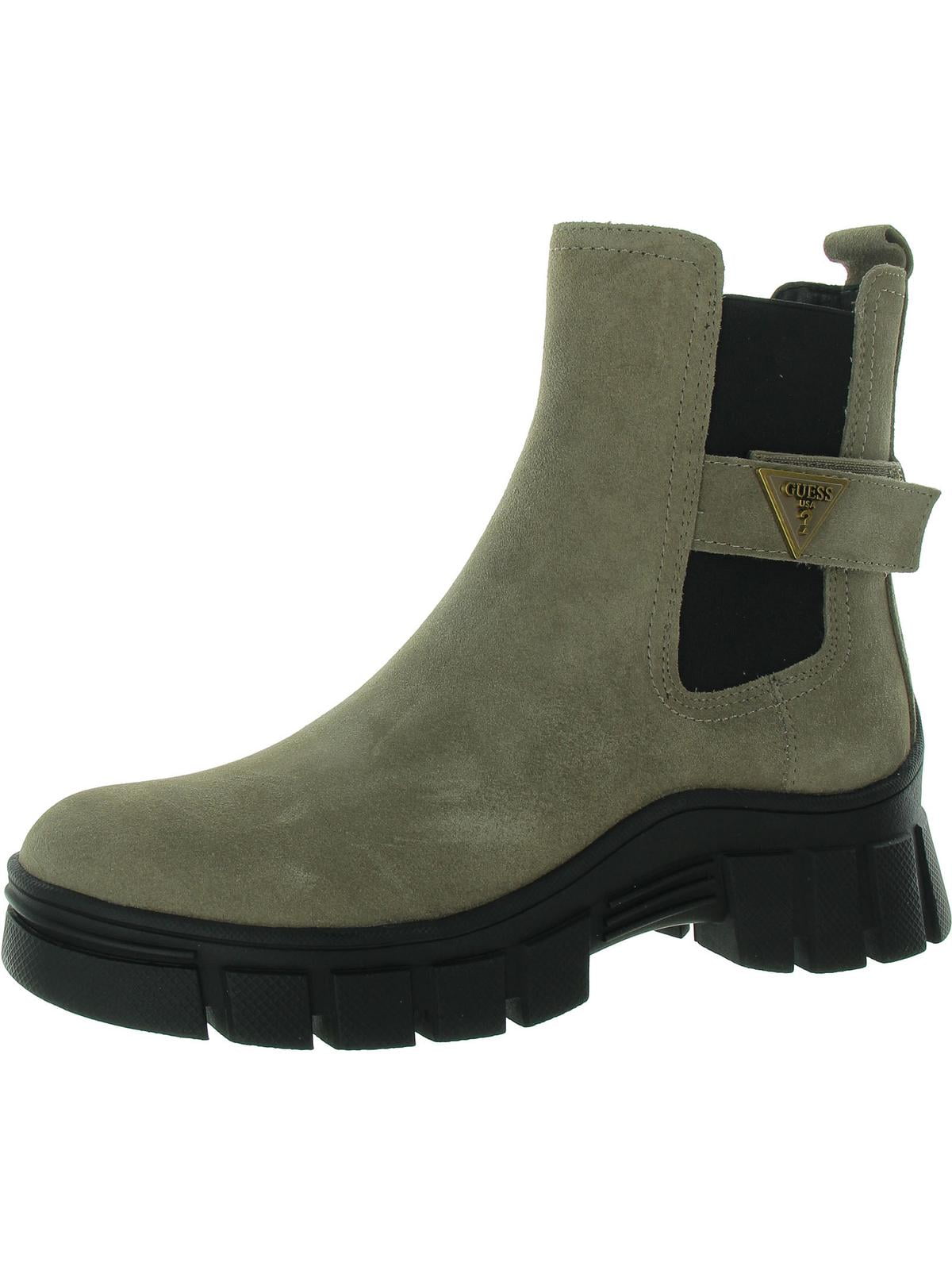 Guess Womens Hensly 2 Padded Insole Suede Chelsea Boots - Walmart.com