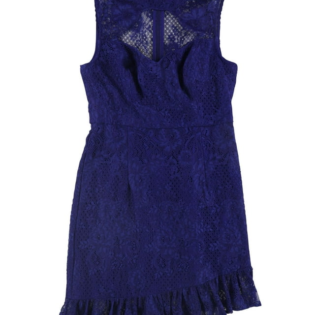 GUESS Womens Brandie Cocktail Dress, Blue, 0 - Walmart Business Supplies