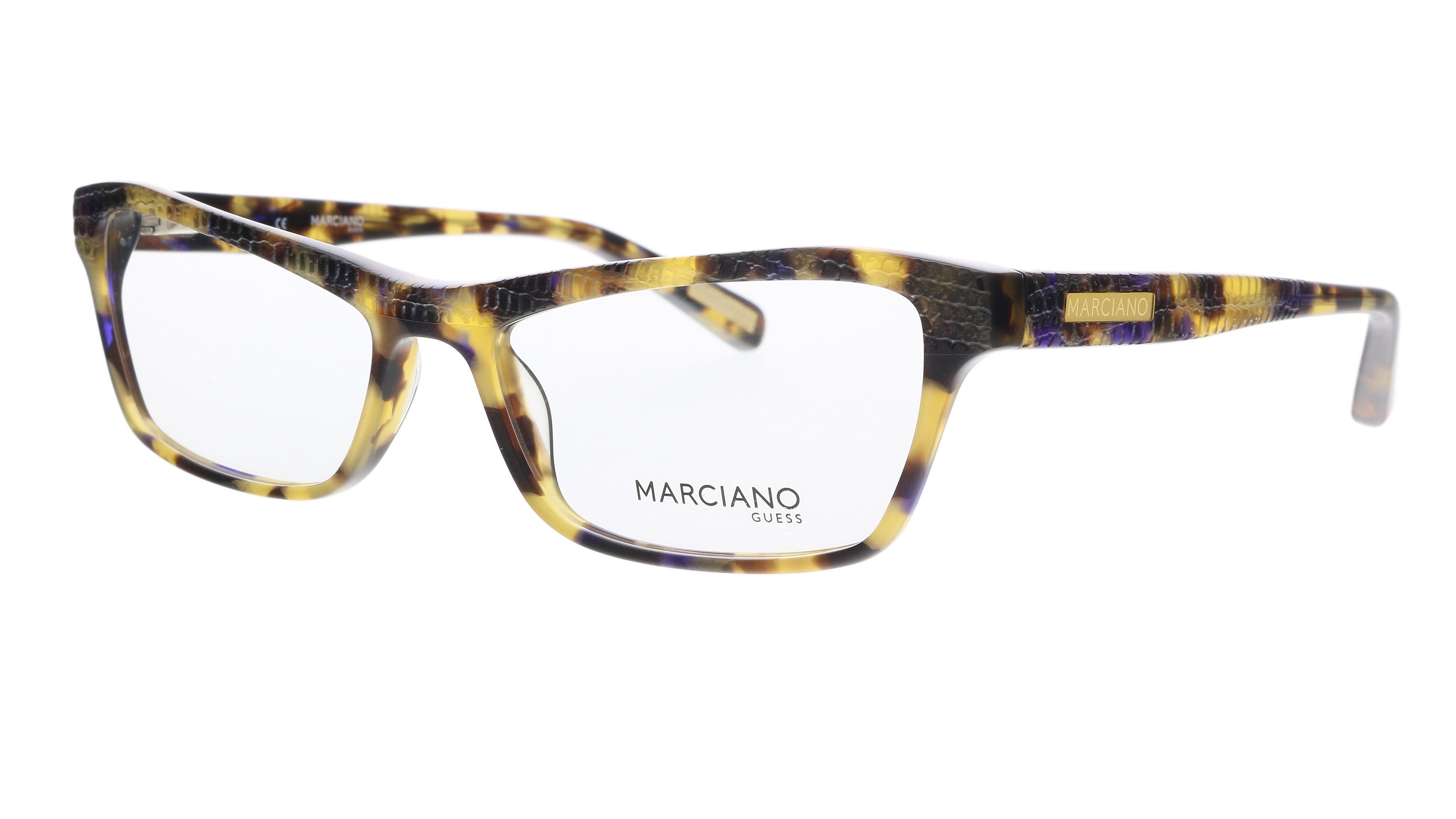 Guess by Marciano GM0235 I64 Havana Rectangle Optical Frames for womens ...