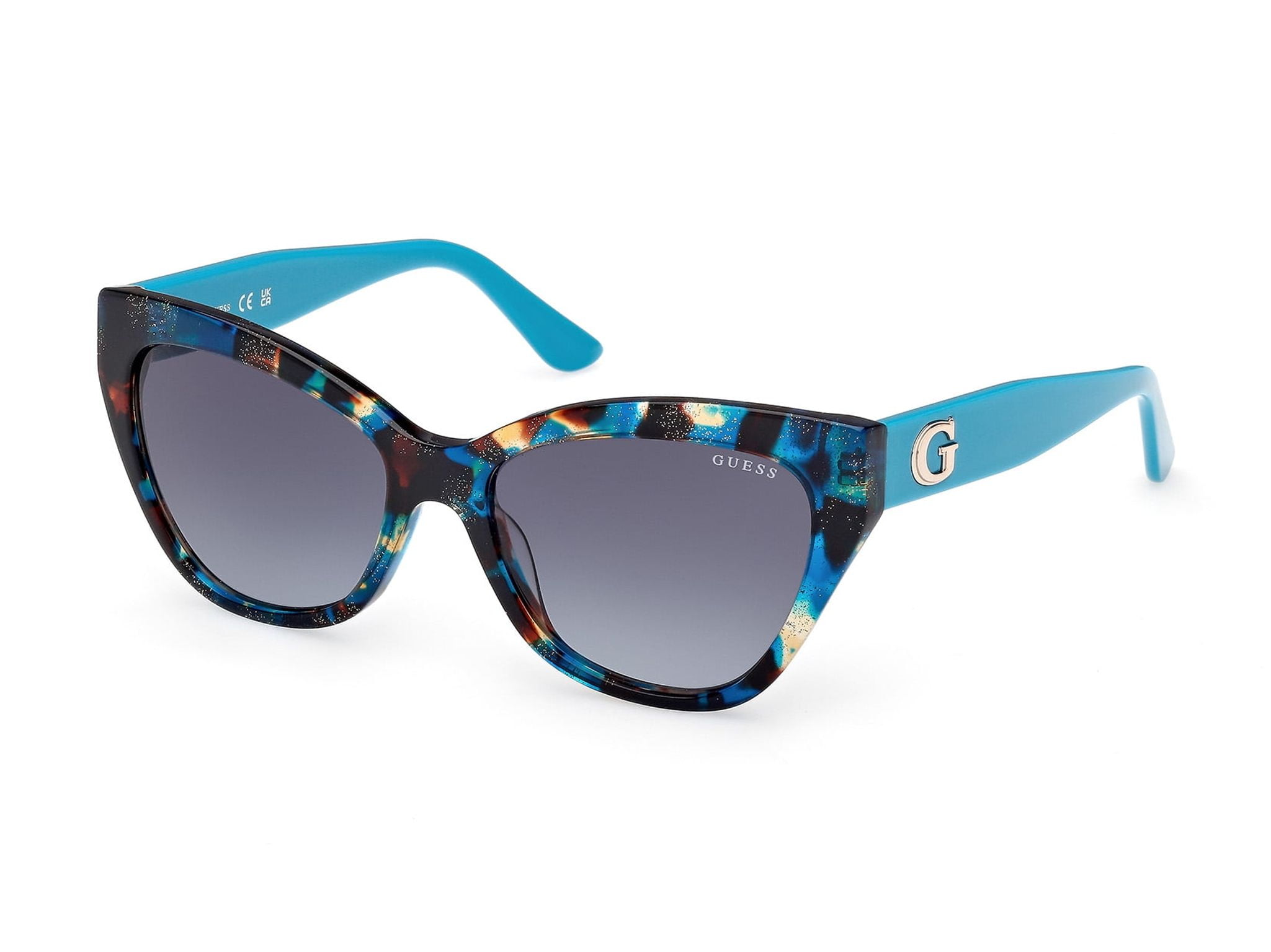 Guess sunglasses GU00204 WOMAN 55/17/140 87P turquoise/avana - Walmart.com