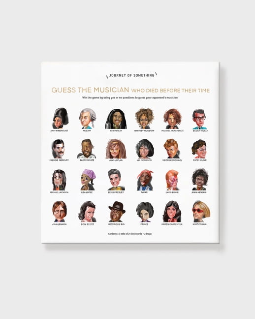 Guess the Musician Card Game - Artist Designed Quirky Musician Guessing ...