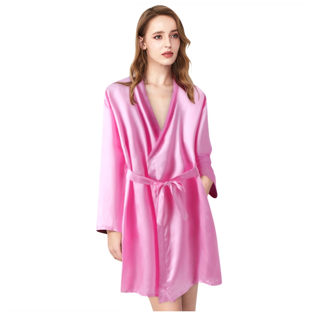 GuessLookry 2023 Short Sleeve CamisoleWomen Girls Silk Satin Kimono ...