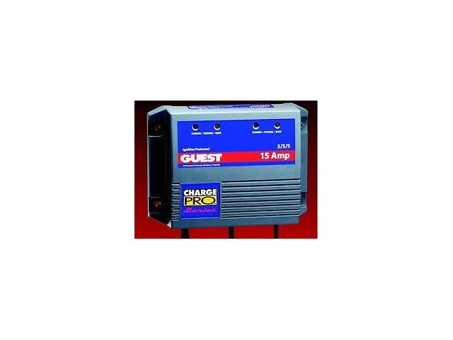 Guest 2613A Charge Pro Series Marine 3-Bank Battery Charger, 15A ...