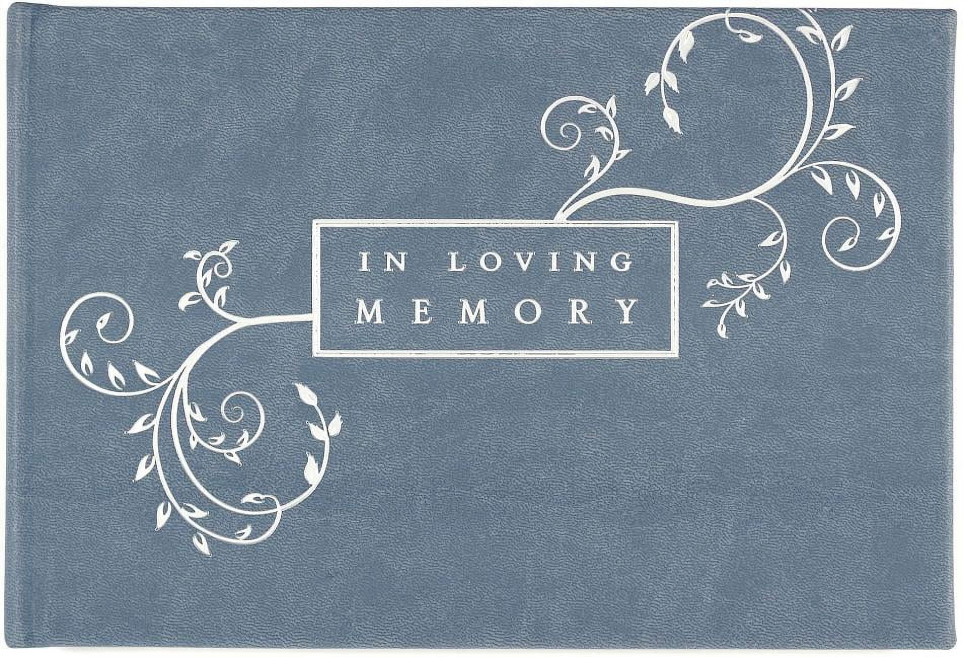 Guest Book in Loving Memory Blue (Hardcover) - Walmart.com