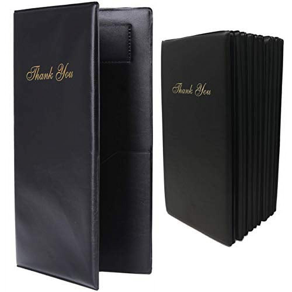 10 Pack Restaurant Server Bill Book - Guest Check Card Holder, 5.5" x ...