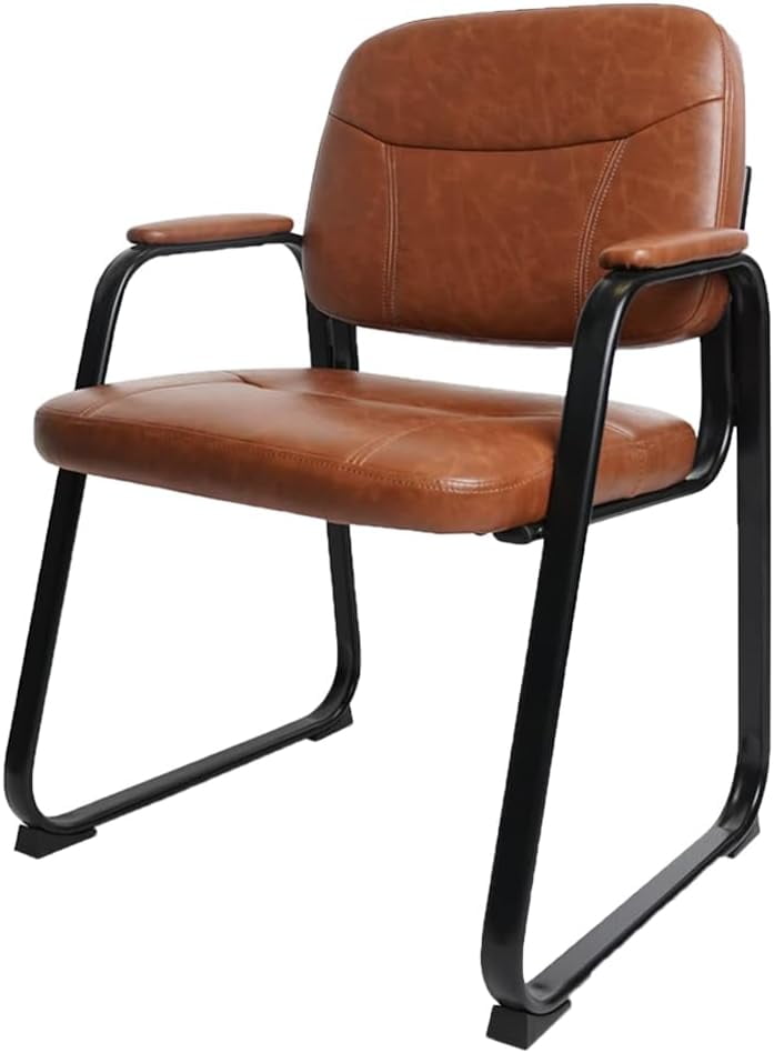 Guest Reception Chair, Waiting Room Desk Chair Meeting Chairs with Sled ...