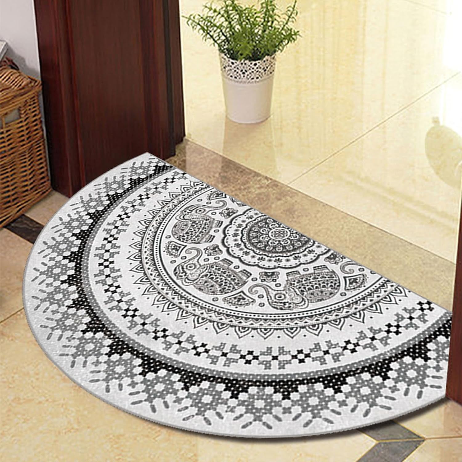 Guest Ruyunlai Half Circle Rug Front Personalised Doormats Entrance ...