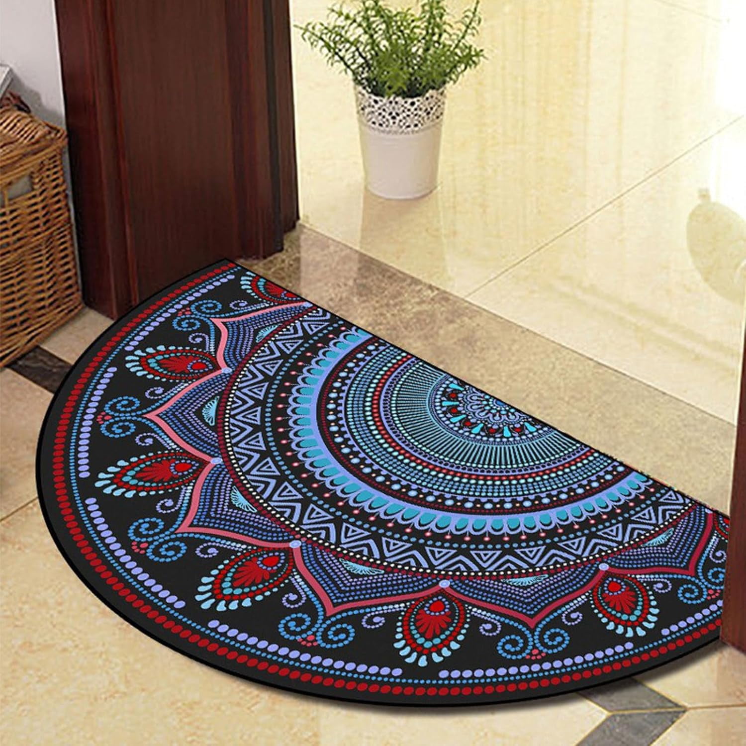 Guest Ruyunlai Half Circle Rug Front Personalised Doormats Entrance ...