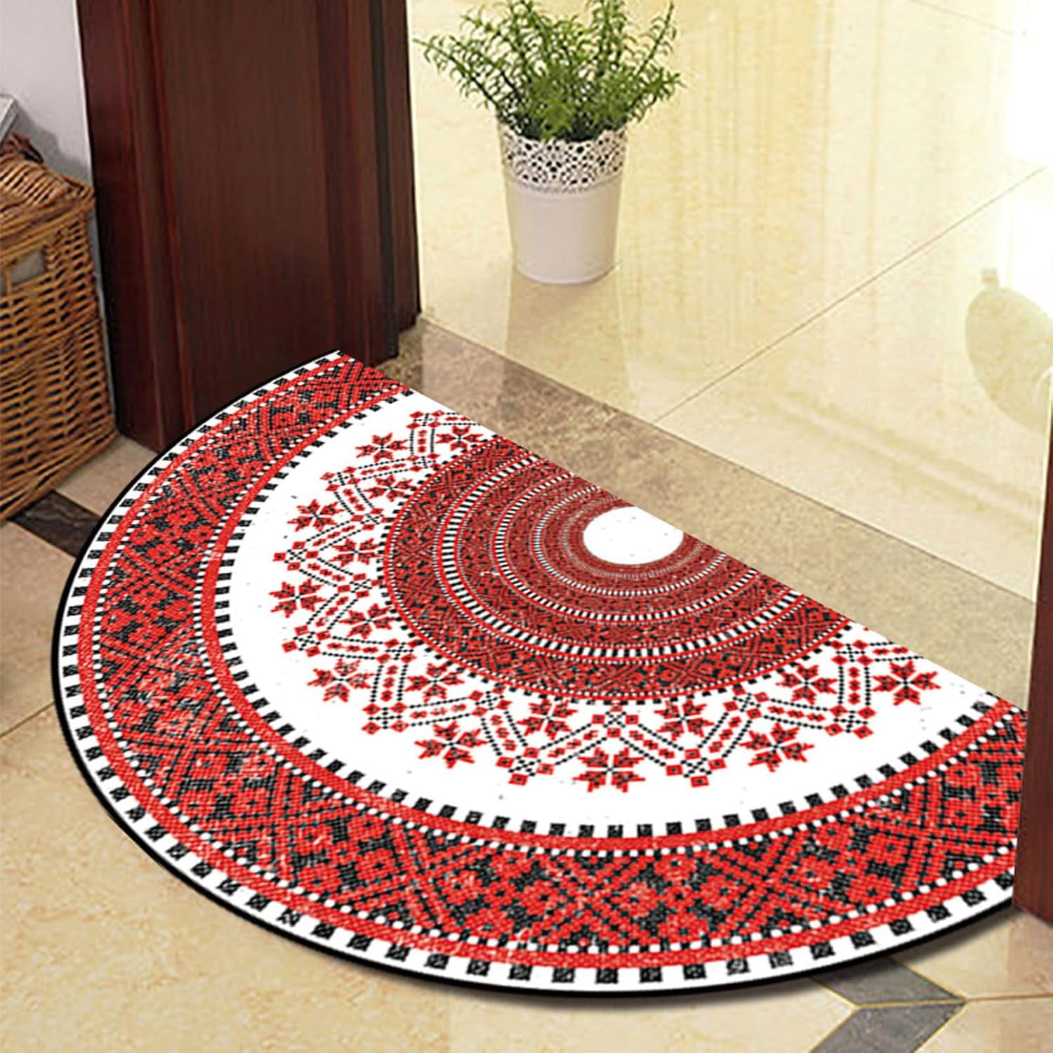 Guest Ruyunlai Half Circle Rug Front Personalised Doormats Entrance ...