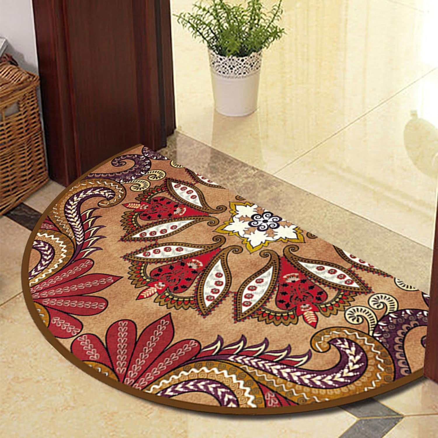 Guest Ruyunlai Half Circle Rug Front Personalised Doormats Entrance ...
