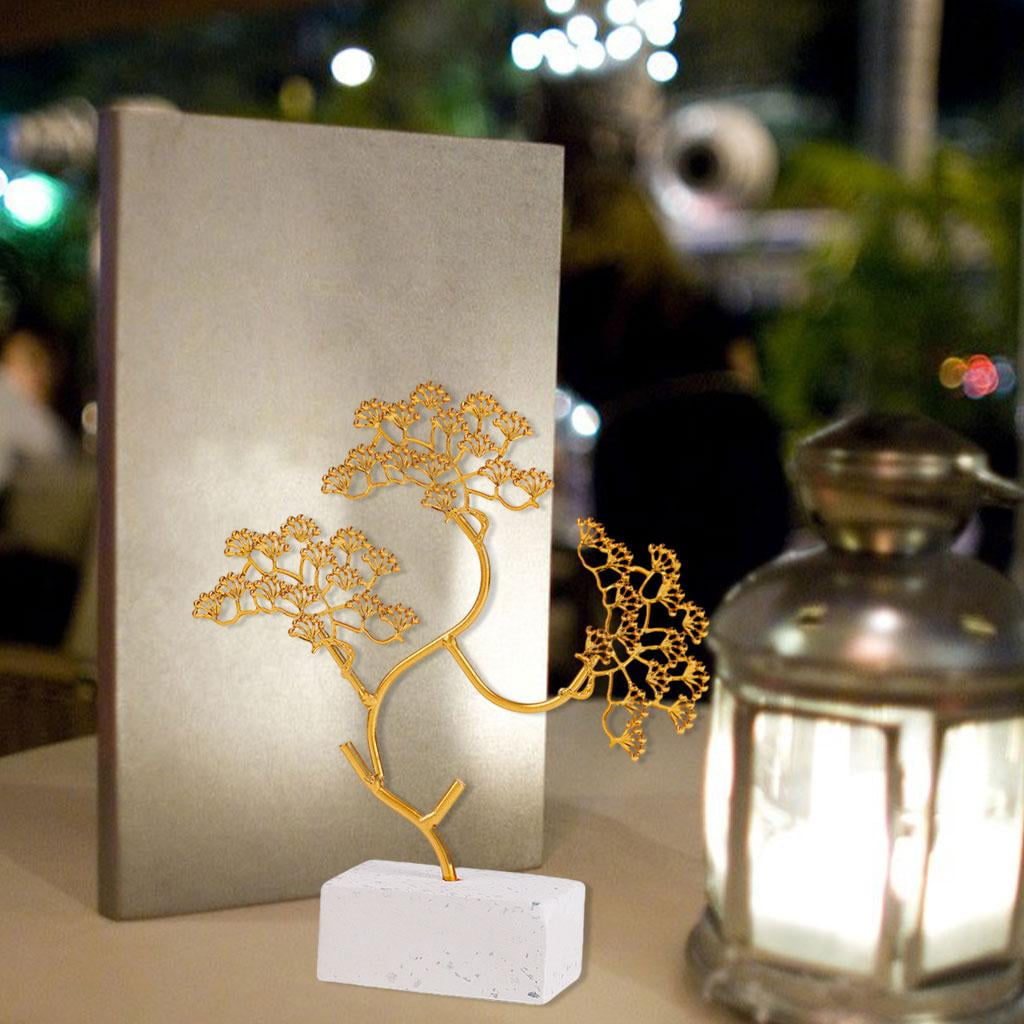 Guests- Wrought Iron Sculpture, tree Table Statue Model for office and ...