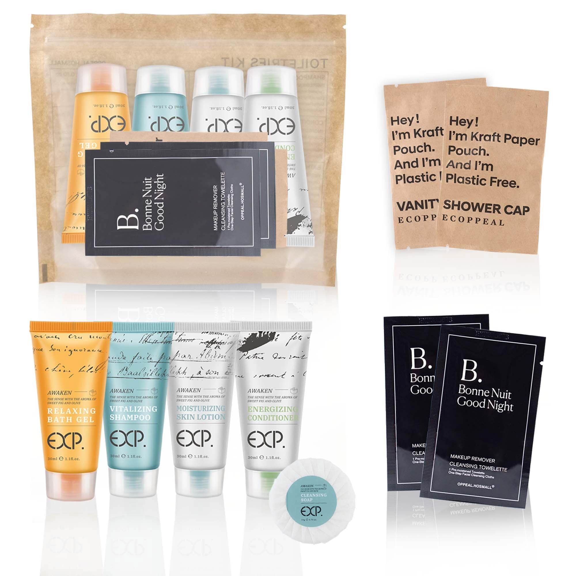 Guestsupply Kits 8-Piece with Travel Size TSA Compliant Featuring ...