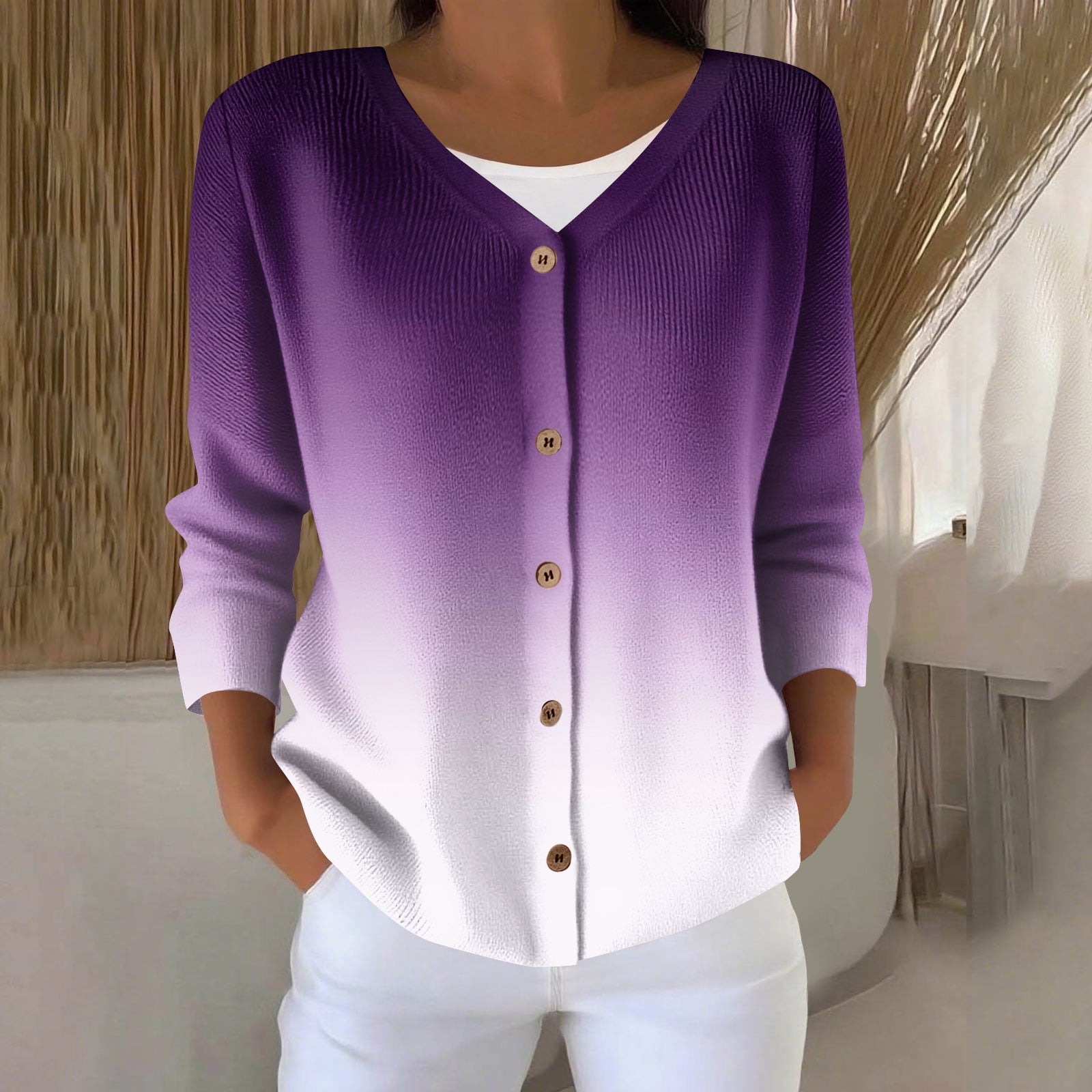 Gufahion Plus Size Women Fall Clothes Cardigan Sweaters for Women Long ...