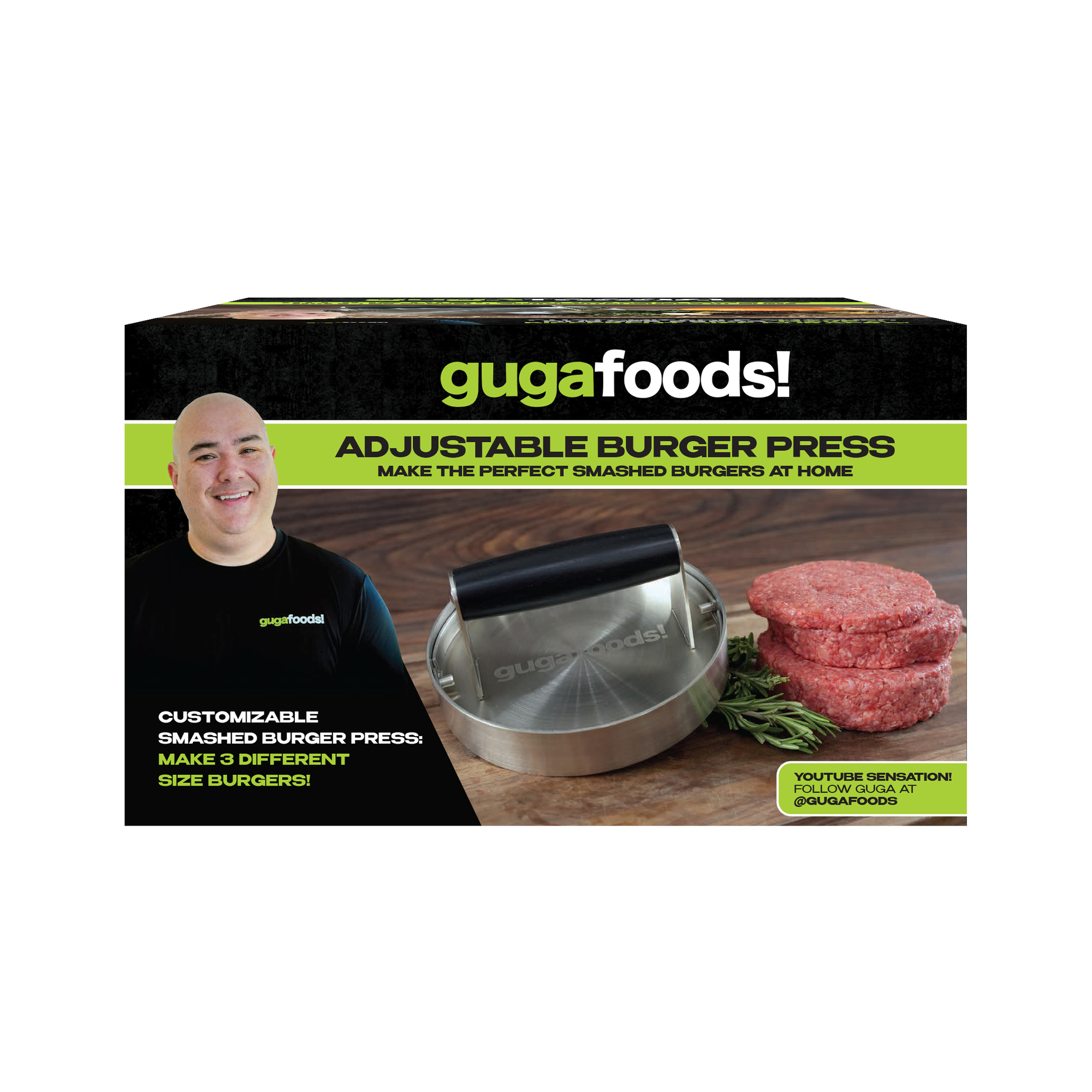 Stuffed Burger Press 3 in 1, Make the Perfect Burger, Stuffed Burger or ...