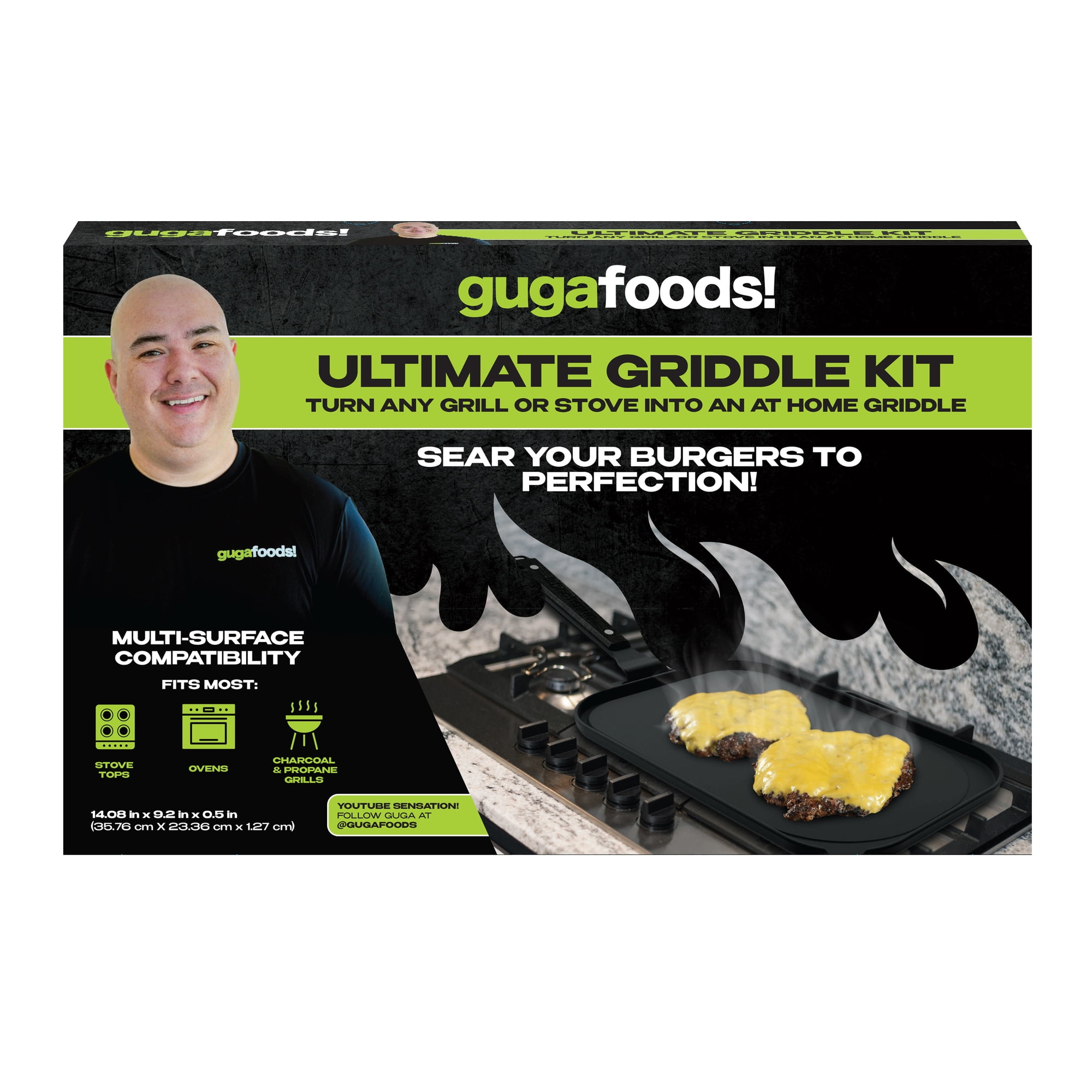 Guga Foods Ultimate Griddle Kit, Stainless Steel Spatulas, Multi ...