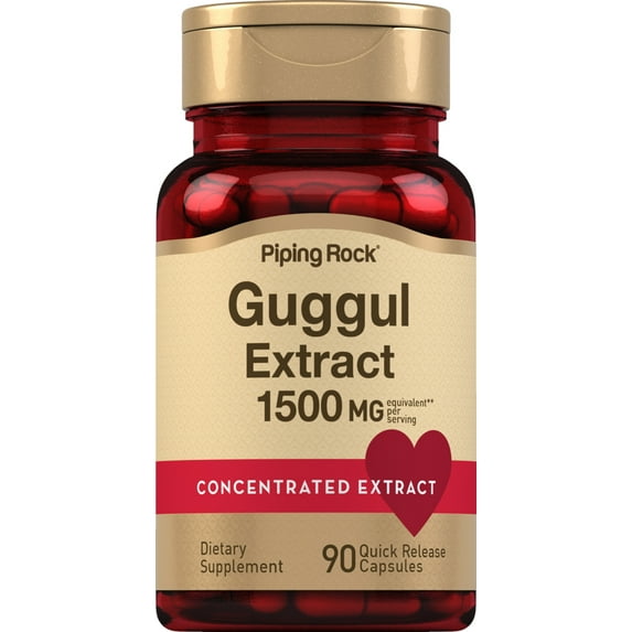 Guggul Extract Capsules | 1500 mg | 90 Count | Non-GMO, Gluten Free ...